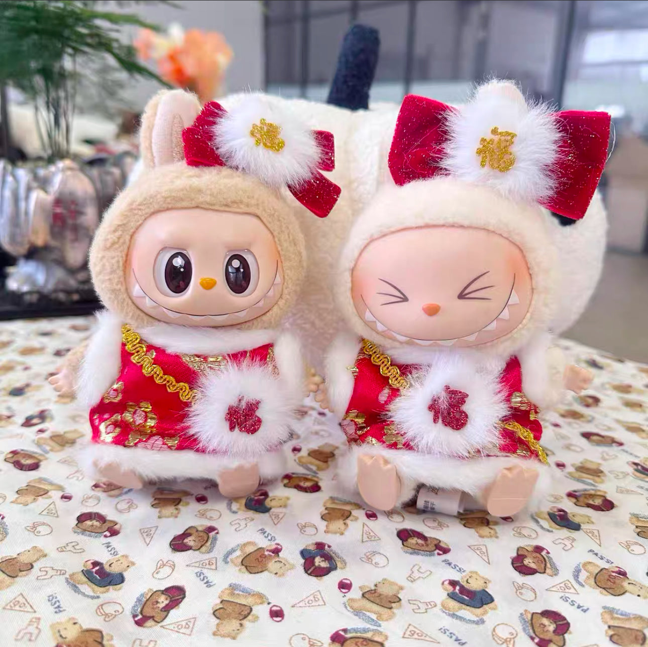 Labubu Traditional Chinese New Year Clothing(Handmade) – Pixiehouses